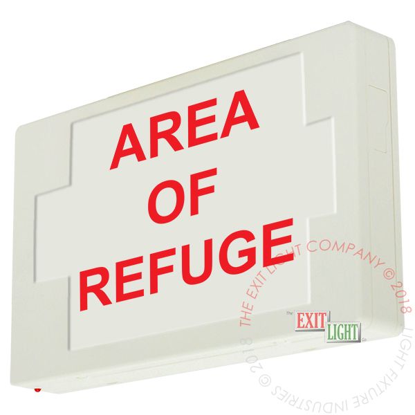 Exit Sign | Custom Wording | AREA OF REFUGE [EX-CU-AREA-OF-REFUGE ...