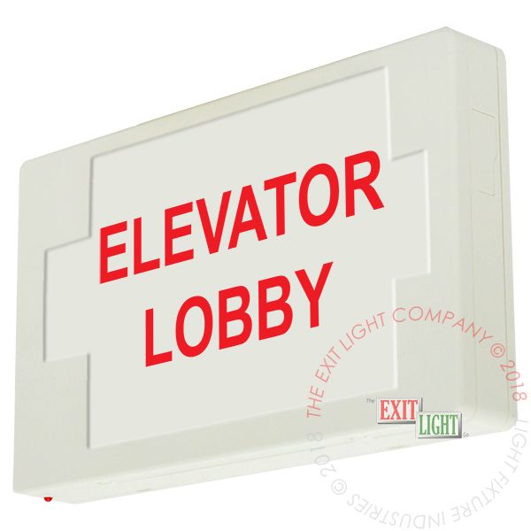 Exit Sign | Custom Wording | ELEVATOR LOBBY [EX-CU-ELEVATOR-LOBBY ...