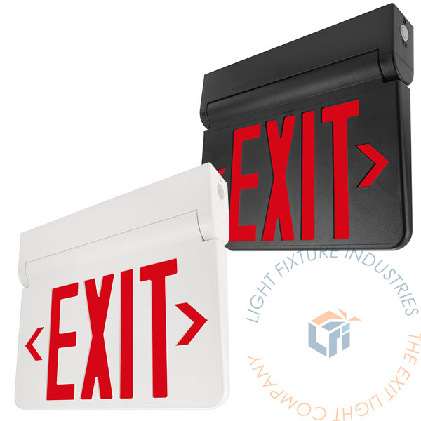 Exit Sign | Swinging Red LED Hinged Exit Sign [LEDSW-R] | Light Fixture ...